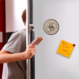 Desperate Enterprises Smith & Wesson Round Refrigerator Magnet - Funny Magnets for Office, Home & School - Made in The USA