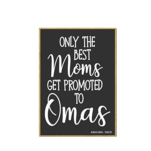 Honey Dew Gifts, Only The Best Moms Get Promoted to Omas, 2.5 inch by 3.5 inch, Made in USA, Refrigerator Magnets, Fridge Magnets, Decorative Magnets, Granny Gifts, Oma Gifts, Oma Kitchen, Best Oma