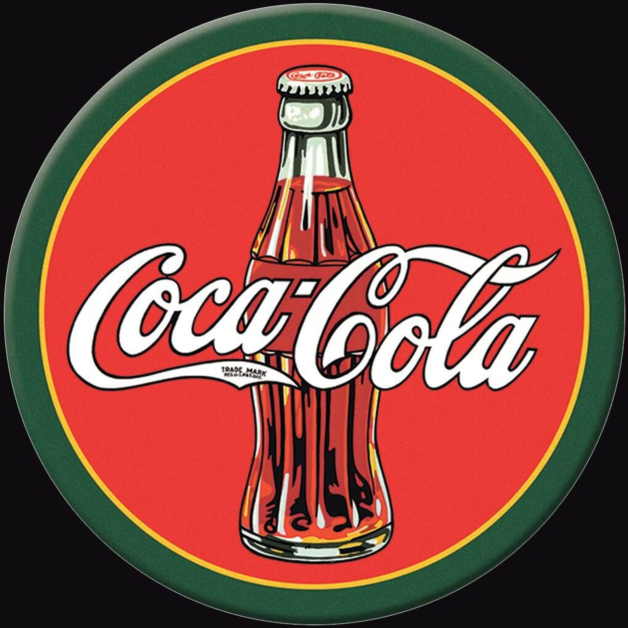 Desperate Enterprises Coca-Cola 30's Bottle Logo Refrigerator Magnet - Funny Magnets for Office, Home & School - Made in The USA