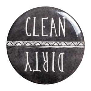 clean dirty magnet for dishwasher sign (chalkboard)