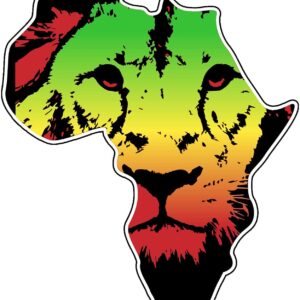 WickedGoodz Rasta African Lion Magnet - Africa Magnetic Car Decal