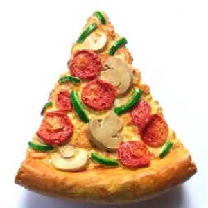 witnystore 1¾" long pizza resin 3d fast food fridge magnet refrigerator magnets kitchen accessories souvenir collectible decor gift