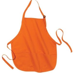 Medium Length Apron with Pouch Pockets by Port Authority, Orange