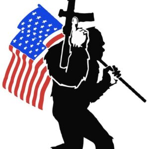 Bigfoot American Flag | Gun Rights | Great Gift Idea|Single |5 Inch Magnet | Made in The USA | Car Auto Tool Box RefrigeratorMagnet | MAG11400