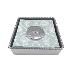 Mariposa Sand Dollar Beaded Napkin Box