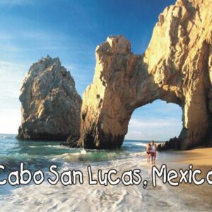 Cabo San Lucas, Mexico, Beach, Ocean, MX, Souvenir 2 x 3 inch Fridge Photo Magnetic Back