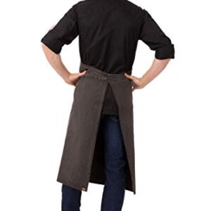 Chef Works Unisex Dorset Chefs Bib Apron, Pewter, One Size