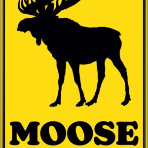 Ata-Boy Canada Magnet - Moose Crossing 2.5" x 3.5" Magnet for Refrigerators, Whiteboards & Locker Decorations…