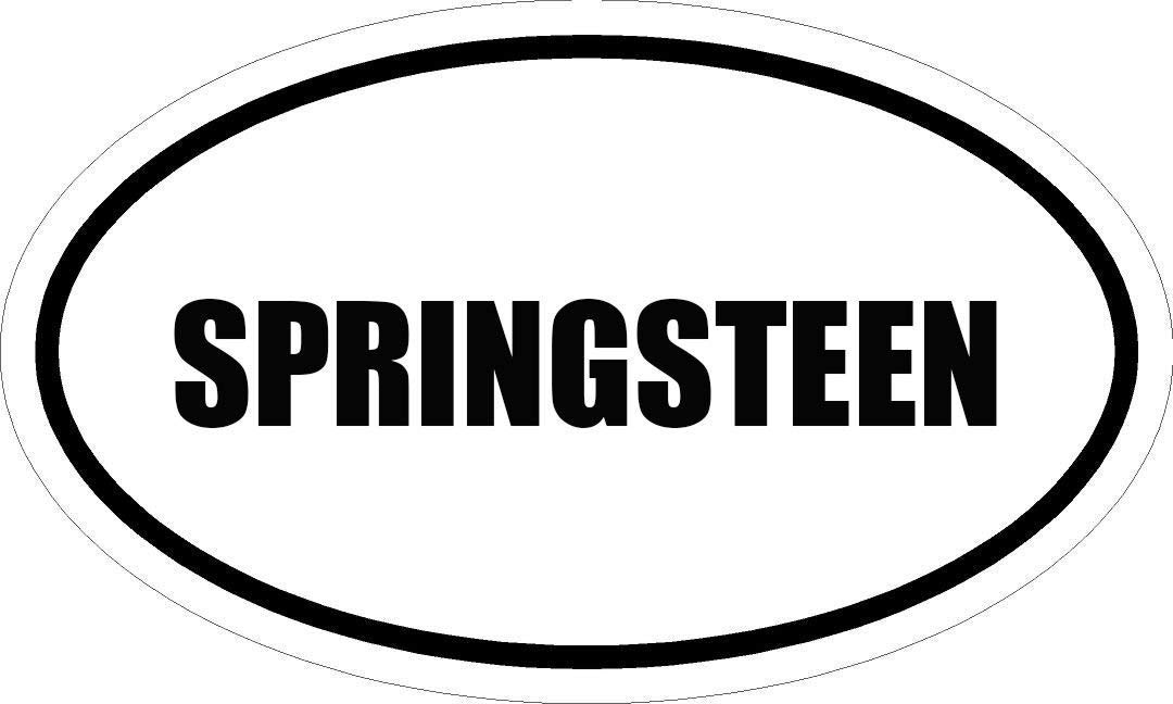 Magnet 6" Printed Springsteen Name Oval Euro Oval Style Decal Magnet for Any Metal Surface