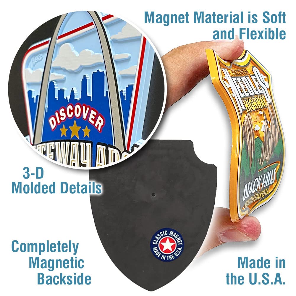 Hoover Dam Magnet by Classic Magnets, 2.9" x 3.1", Collectible Souvenirs Made in The USA