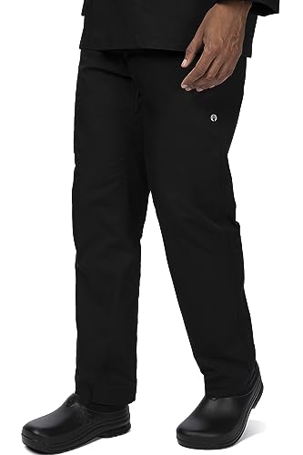 Chef Works Unisex Sustainable Lightweight Pants, Black, Medium