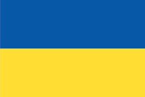 ukraine flag magnet - for car and refrigerator - 3.5" x 2" - authentic ukrainian flag colors