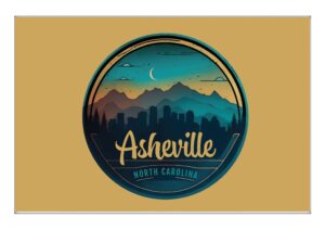 asheville north carolina souvenir 2x3-inch fridge magnet