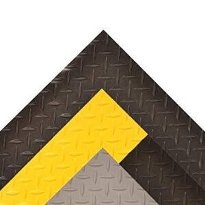 American Floor Mats - Diamond Plate Runner Mats - Durable, Abrasion Resistant Vinyl Mats, Rolls Grey 3/16" Thick x 2' x 10'