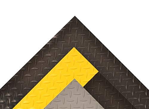 American Floor Mats - Diamond Plate Runner Mats - Durable, Abrasion Resistant Vinyl Mats, Rolls Grey 3/16" Thick x 2' x 10'