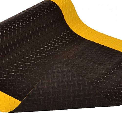 American Floor Mats - Diamond Plate Runner Mats - Durable, Abrasion Resistant Vinyl Mats, Rolls Grey 3/16" Thick x 2' x 10'