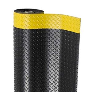 American Floor Mats - Diamond Plate Runner Mats - Durable, Abrasion Resistant Vinyl Mats, Rolls Grey 3/16" Thick x 2' x 10'