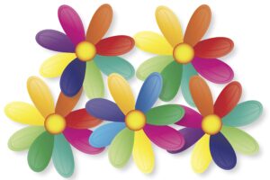 flower power car magnets