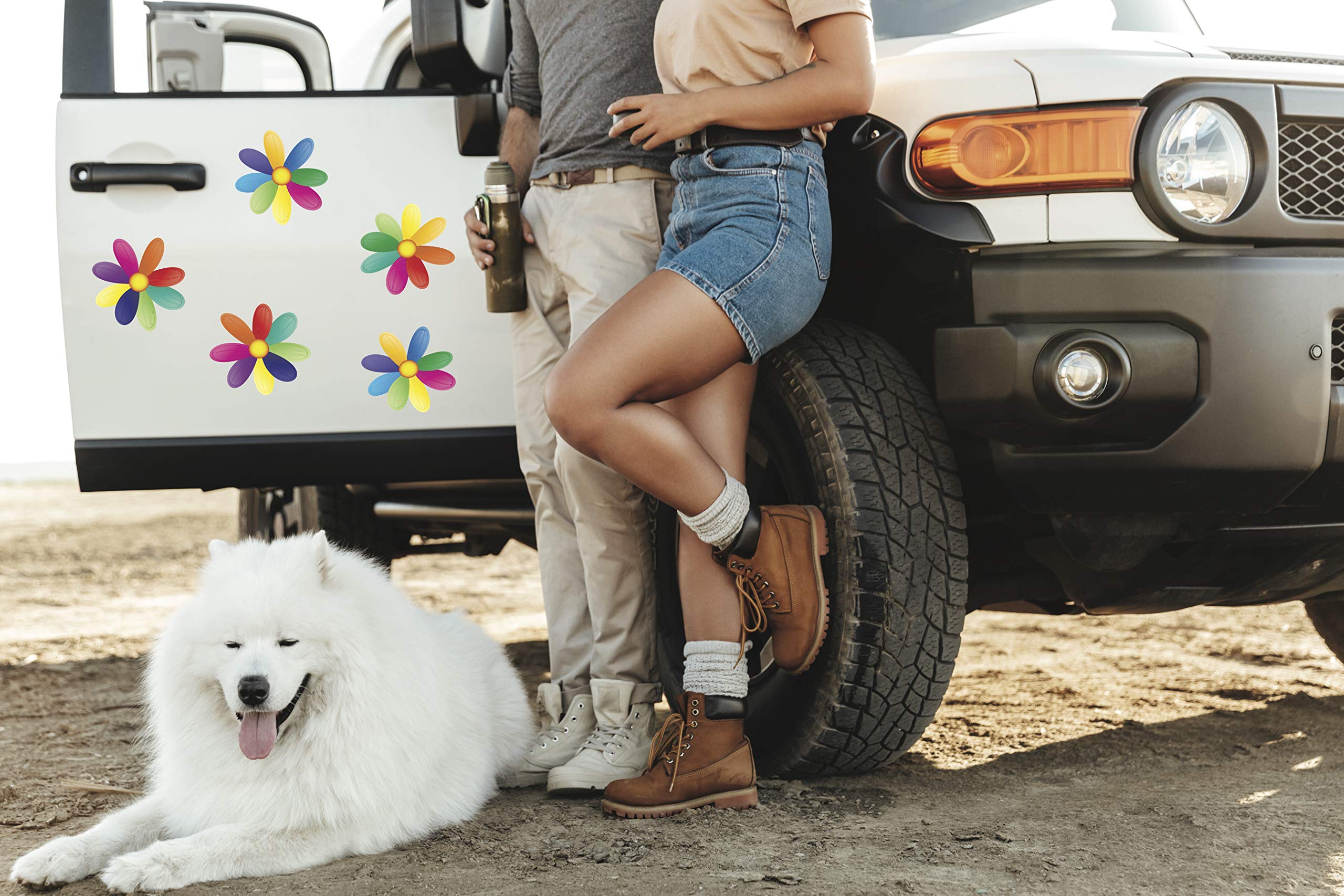 Flower Power Car Magnets