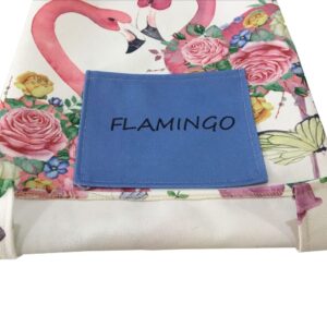 Aprons Mother Daughter Matching Animal Pink Flamingo Print Cotton Blend Cute Lovely Kitchen Mommy and Me for Women and Kids Children