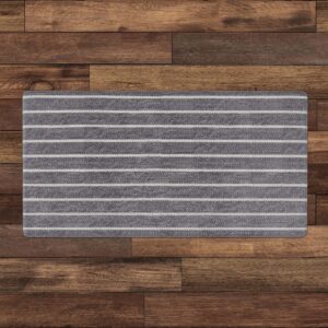 Lucky Brand Printed Wellness Mat - Cushioned Comfort Kitchen Mat - Easy to Clean - Anti-Fatigue & Skid-Resistant - 12mm Montanita Print 20" x 39" - Grey