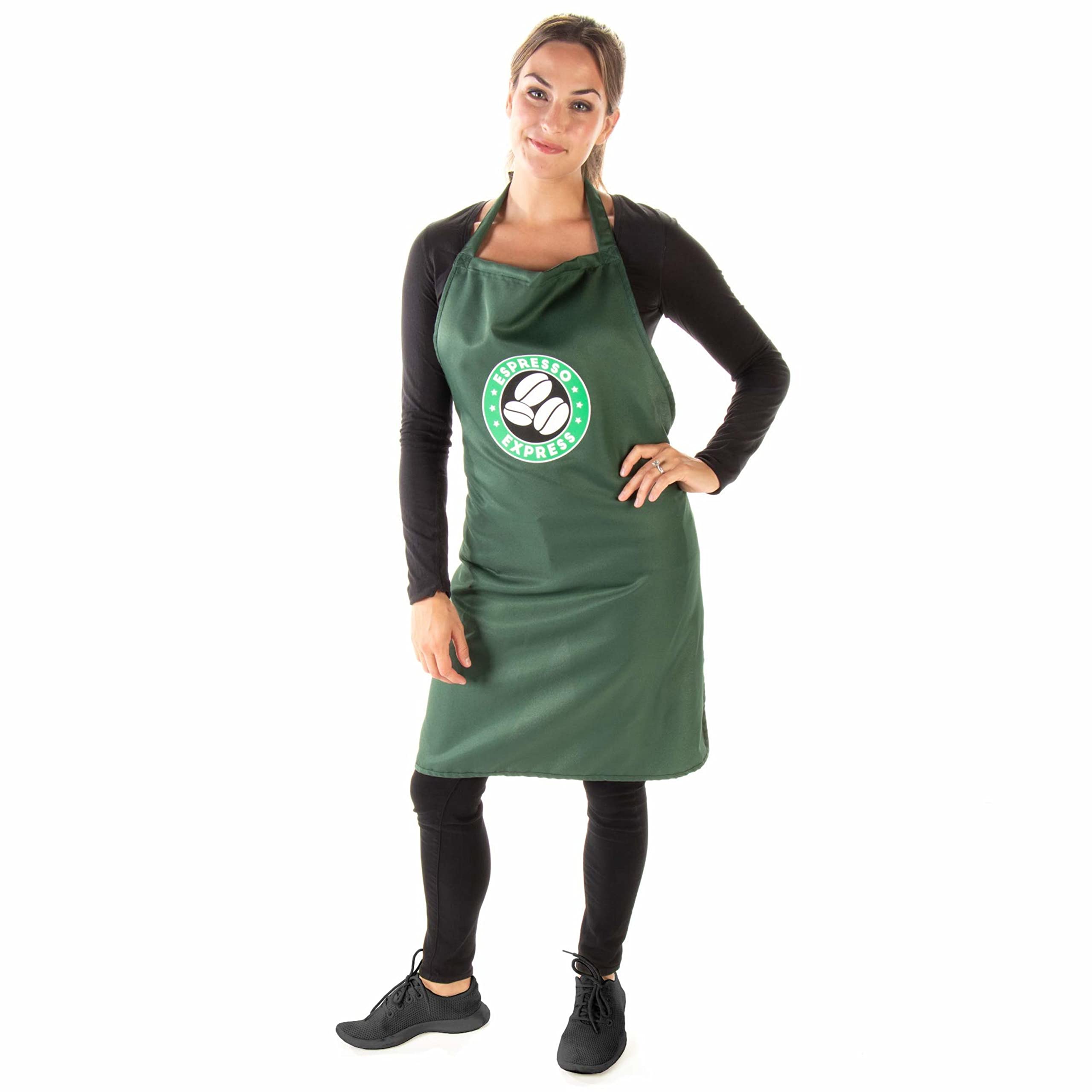 Barista Apron Halloween Costume - Classic Coffee Shop Theme Adult Outfits