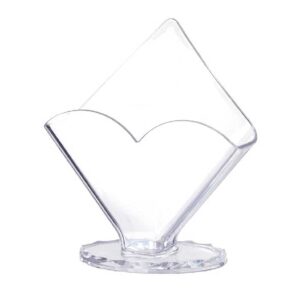 clear acrylic cocktail napkin holder coffee filter holder caddy beverage tissue dispenser stand for home kitchen countertop restaurant, 1 piece