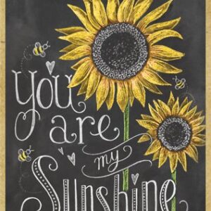 SJT ENTERPRISES, INC. You are My Sunshine - Wood Fridge Kitchen Magnet Featuring The Artwork of Ampersand - Made in USA - Measures 2.5" x 3.5" (SJT15052)