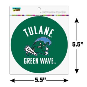 Tulane University Green Wave Automotive Car Refrigerator Locker Vinyl Circle Magnet