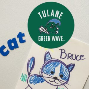 Tulane University Green Wave Automotive Car Refrigerator Locker Vinyl Circle Magnet