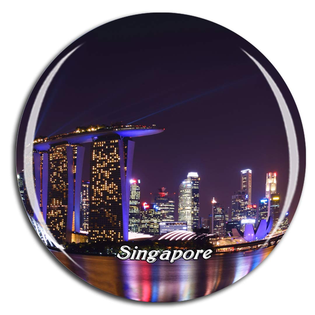 Weekino Singapore Gardens by The Bay Singapore Fridge Magnet 3D Crystal Glass Tourist City Travel Souvenir Collection Gift Strong Refrigerator Sticker