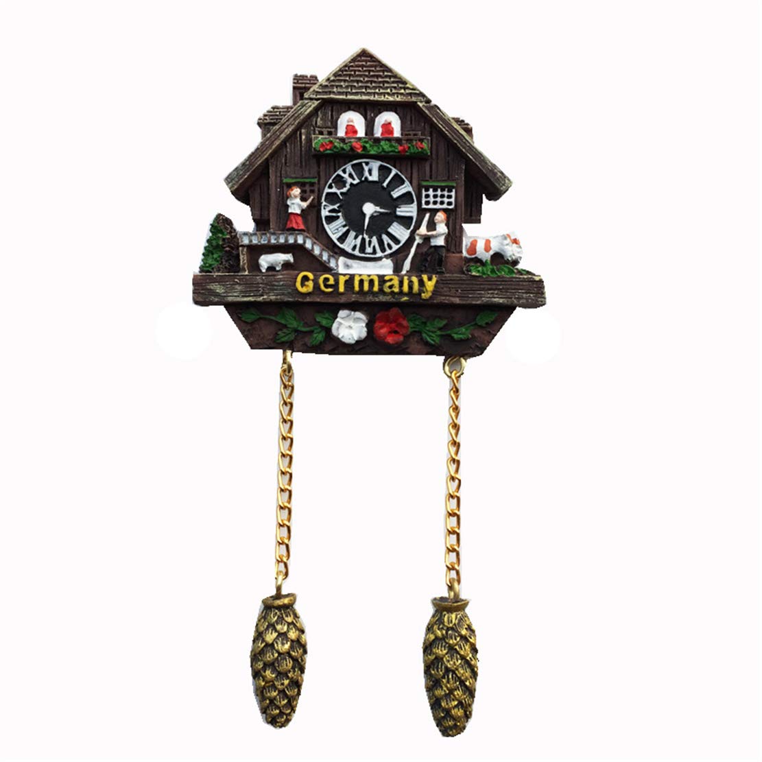 Fridge Magnet Cuckoo Clock Germany 3D Resin Handmade Craft Tourist Travel City Souvenir Collection Letter Refrigerator Sticker