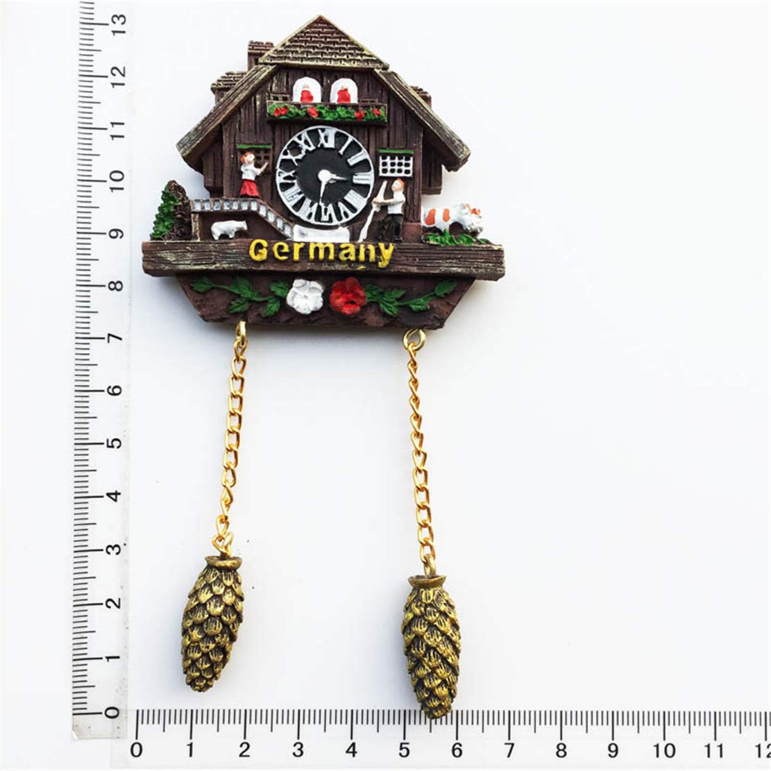 Fridge Magnet Cuckoo Clock Germany 3D Resin Handmade Craft Tourist Travel City Souvenir Collection Letter Refrigerator Sticker