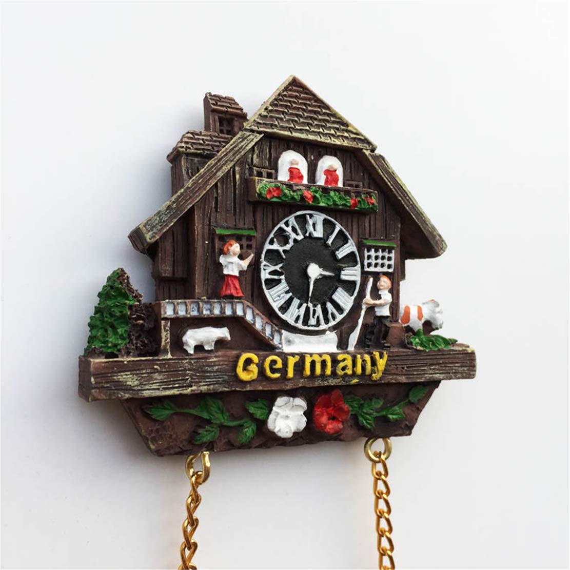 Fridge Magnet Cuckoo Clock Germany 3D Resin Handmade Craft Tourist Travel City Souvenir Collection Letter Refrigerator Sticker