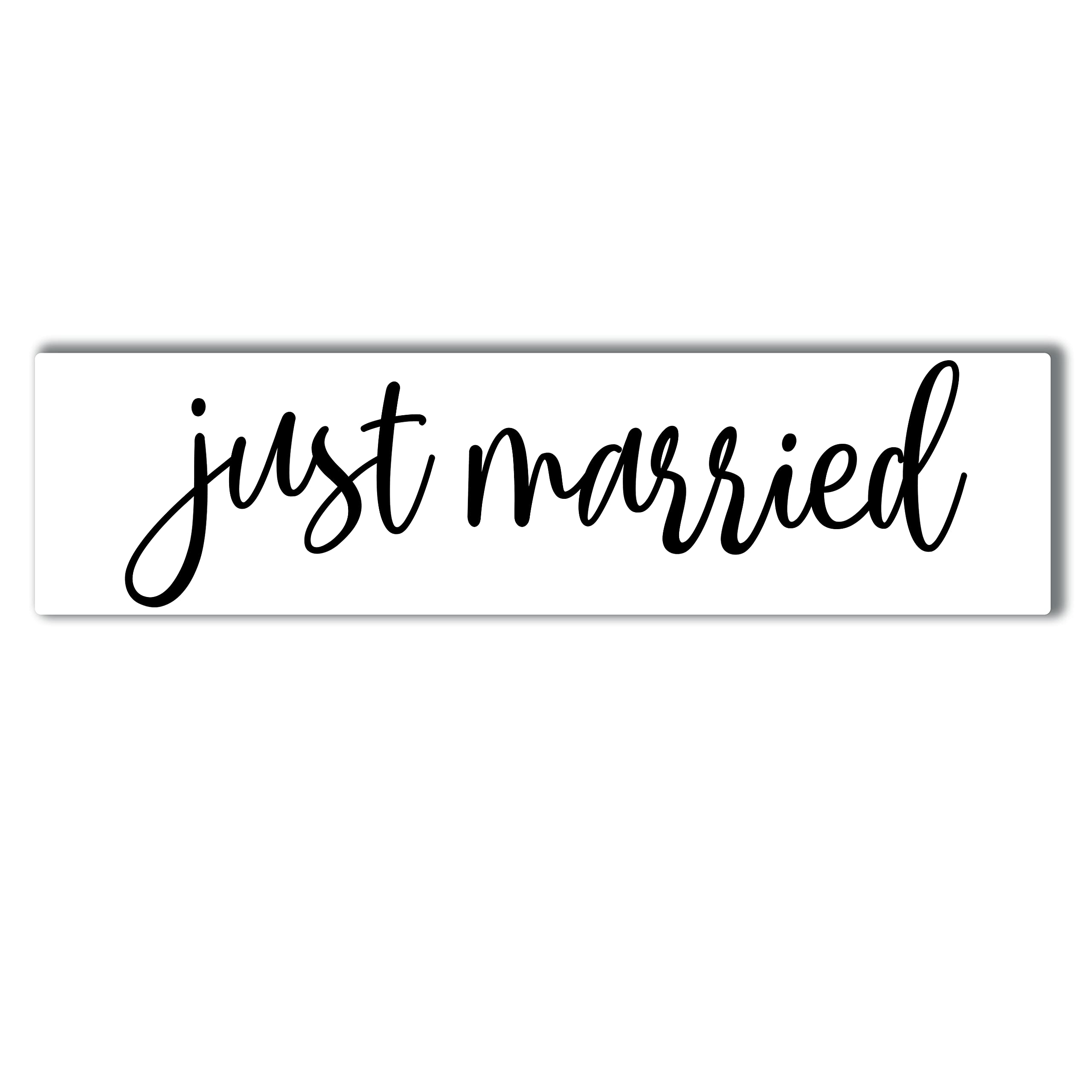 Just Married Car Magnet