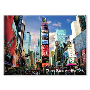 times square panorama - new york city landmarks photo souvenir refrigerator magnet nyc fridge metal magnet - new york landmarks cool collectible keepsake gift