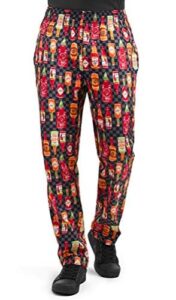 ua chef men's saucy print chef pant (2x)