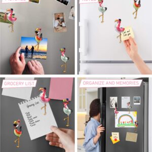 Puzzled Flamingo Refrigerator Bobble Magnet (Set of 3)