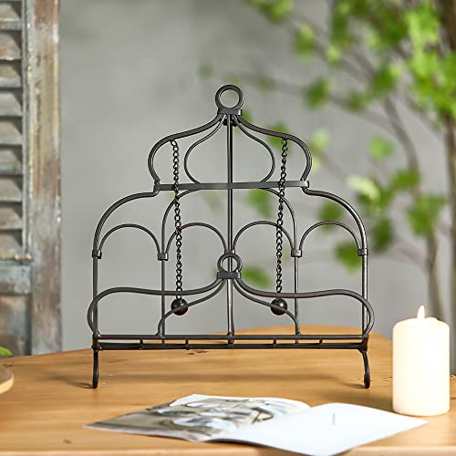 MOCOME Metal Recipe Book Stand Clearance Cookbook Holder for Kitchen (Palace Style)