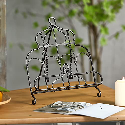 MOCOME Metal Recipe Book Stand Clearance Cookbook Holder for Kitchen (Palace Style)