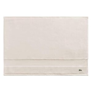 lacoste heritage supima cotton tub mat, chalk, 21" x 31"