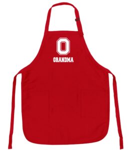 broad bay ohio state grandma aprons deluxe osu proud grandmother apron