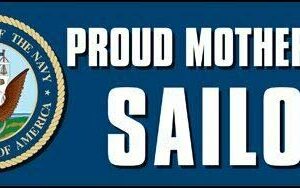 Magnet 3x9 inch Proud Mother of a Sailor Bumper Sticker (Logo Seal mom Navy Naval) Magnetic Magnet Vinyl Sticker