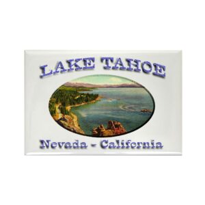 cafepress lake tahoe rectangle magnet, 3"x2" refrigerator magnet