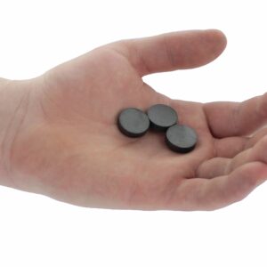 RAM-PRO 100-Piece Powerful Magnetic Full Round Ferrite Solid Magnet Discs (3/4" x 1/4") – Universal Use on Frigidaire’s, Bulletin Boards & Arts-Crafts Projects, Etc.