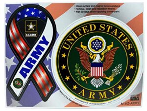 magnet america's u.s. army emblem - mini 2 in 1 ribbon & magnet