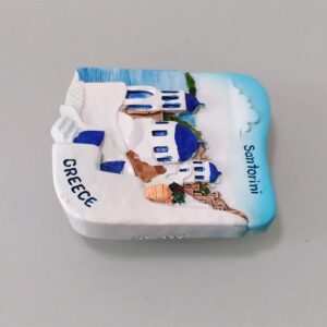 Santorini Greece 3D Fridge Magnet Tourist Souvenir Gift Home & Kitchen Decoration Magnetic Sticker Santorini Greece Refrigerator Magnet Collection