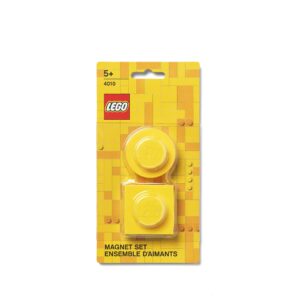 Room Copenhagen, Lego Magnet Set - 2 Piece Fridge, Whiteboard Magnets - Bright Yellow (40101732)