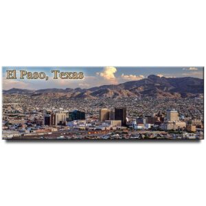 el paso panoramic fridge magnet texas travel souvenir