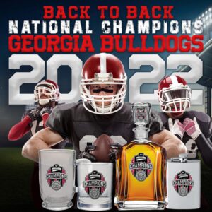 Heritage Pewter Georgia Bulldogs 2022 National Champions Magnet | Intricately Crafted Metal Pewter